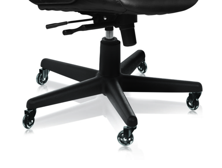 Set of 5 – 3” (75mm) Office Chair Rollerblade Wheels, Black/Black ...