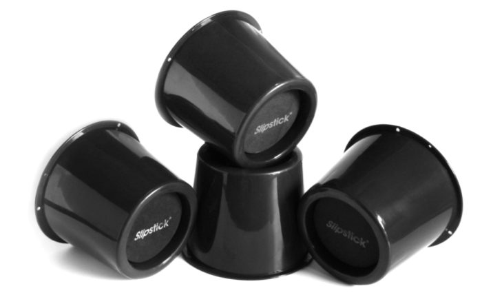 Set of 4 – 3” (75mm) Bed/Furniture Riser, Black – CB672 | Slipstick Foot