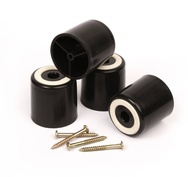 Set of 4, 2” (50mm) Tall Gripper Feet, Black – CB512 | Slipstick Foot