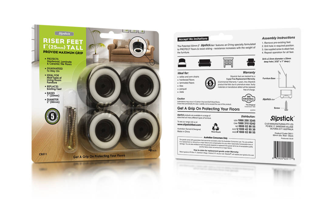 Attachable Risers | Floor Protection Products