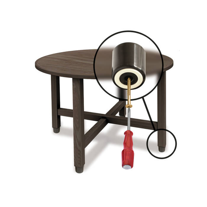 Set of 4, 2” (50mm) Tall Gripper Feet, Black – CB512 | Slipstick Foot