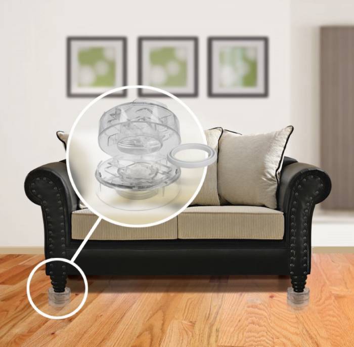 Set of 8 – 1” (25mm) Stack-Its Riser Feet, Clear – CB658 | Slipstick Foot