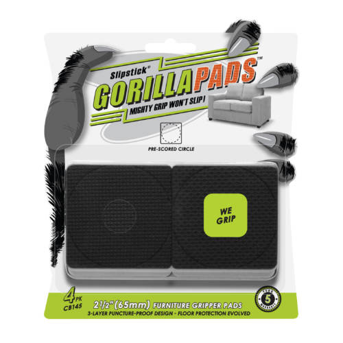 Slipstick GorillaPads | Furniture Gripper Pads for Stability
